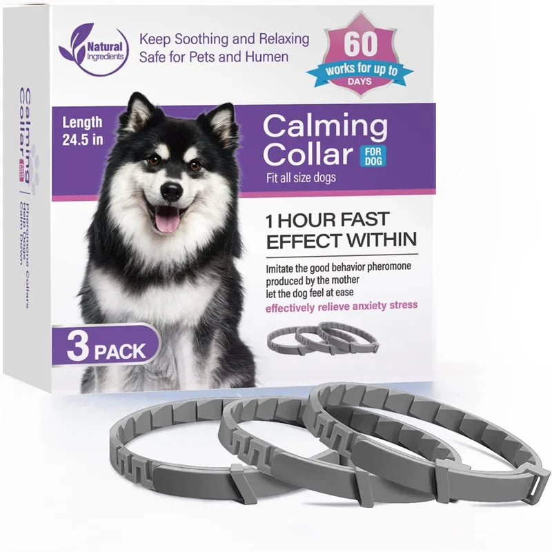Calming Collar for Dogs - Adjustable and Waterproof Dog Anxiety Relief ...