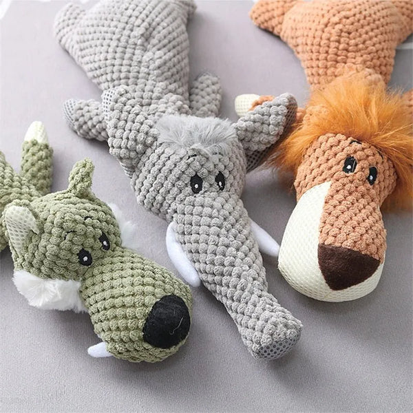 InvinciPaw Animals For Heavy Chewers | Indestructible Dog Squeaky Plush ...